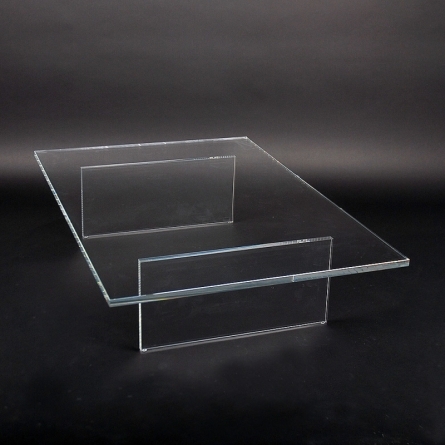 Table basse en plexiglas DOUBLE pied | Faberplast
